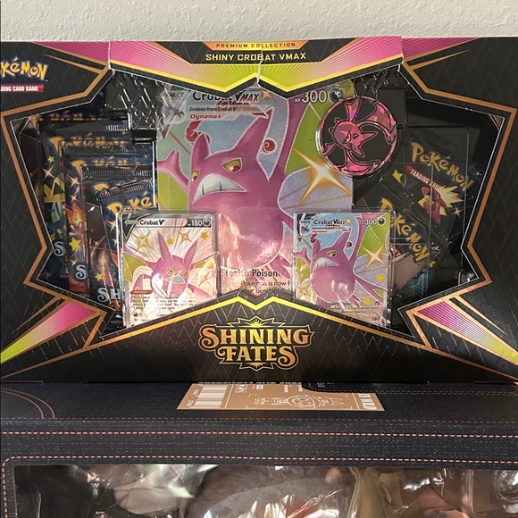 Pokemon | Other | Pokemon Shining Fates Crobat Vmax Set With Pink And ...